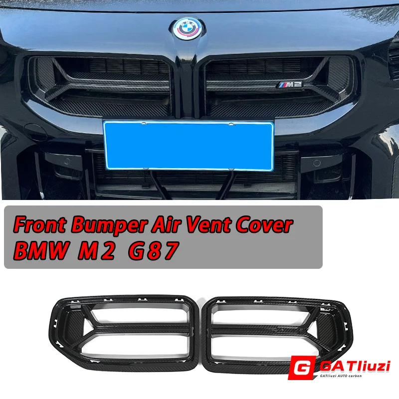 For-BMW-M2-G87-2022-Dry-Carbon-Fiber-CSL-Style-Racing-Grills-Front ...