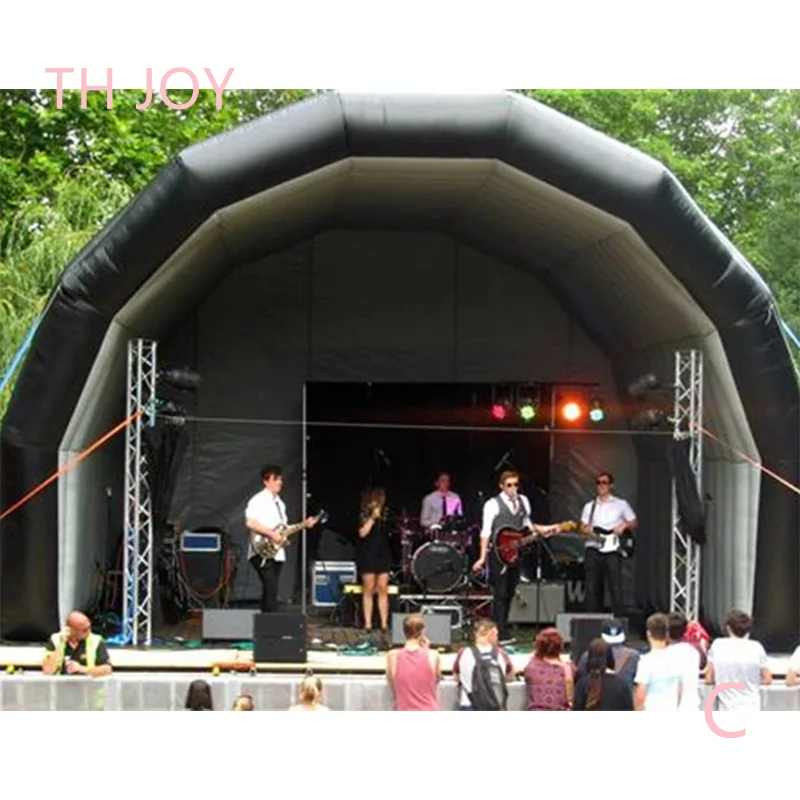 free-air-ship-to-door-Inflatable-stage-booth-Music-festival-inflatable ...