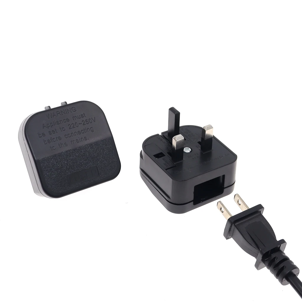 US To UK Type A To Type G Power Adapter converter 2 Pins To 3 Pins ...