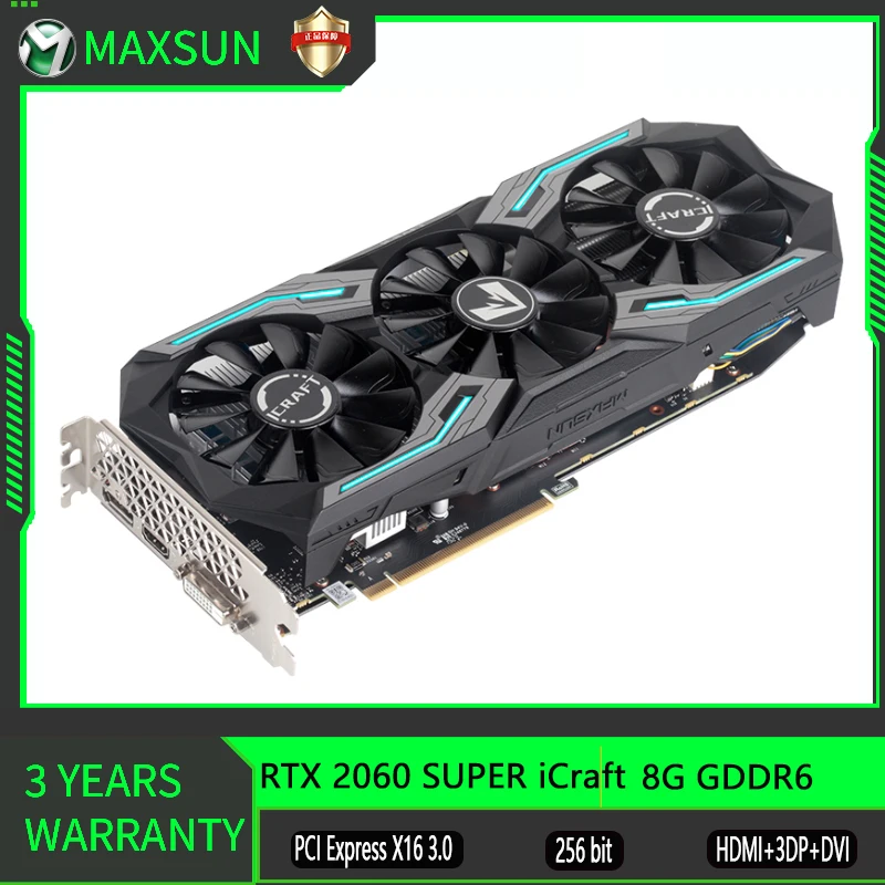 MAXSUN-Graphics-Card-Nvidia-Geforce-RTX-2060-SUPER-GDDR6-8G-PCIE3-0x16 ...