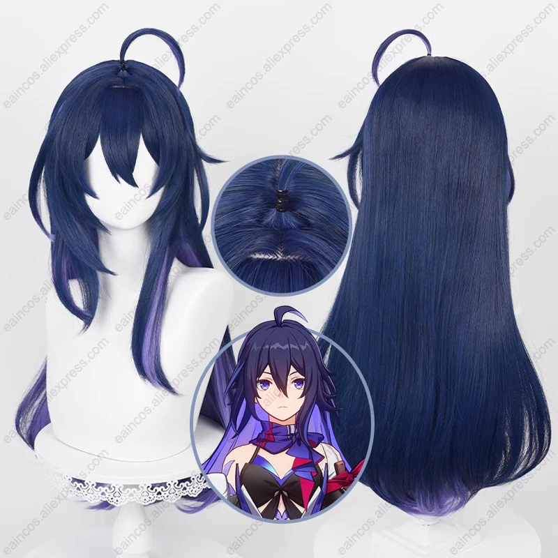HSR-Seele-Cosplay-Wig-72cm-Long-Dark-Blue-Mixed-Purple-Wigs-Heat ...