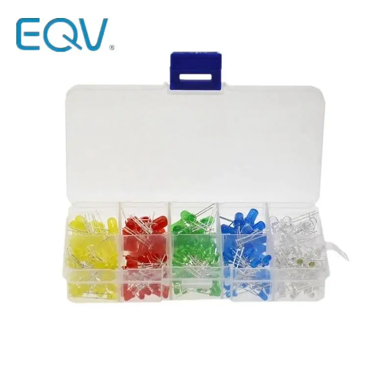 300PCS-500PCS-3mm-5mm-LED-Light-White-Yellow-Red-Green-Blue-Assorted ...