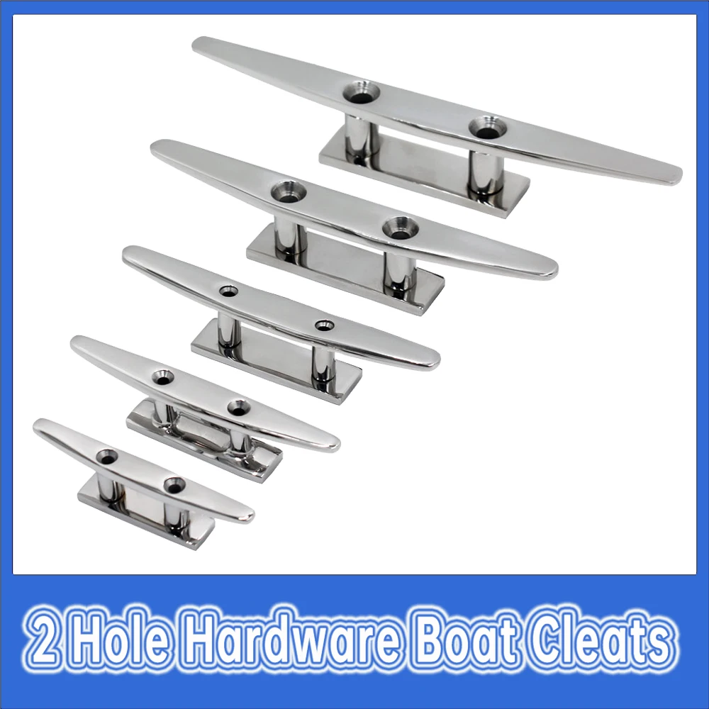 2-Hole-Hardware-Boat-Cleats-4-5-6-8-PCS-boat-cleat-316-Stainless-Steel ...