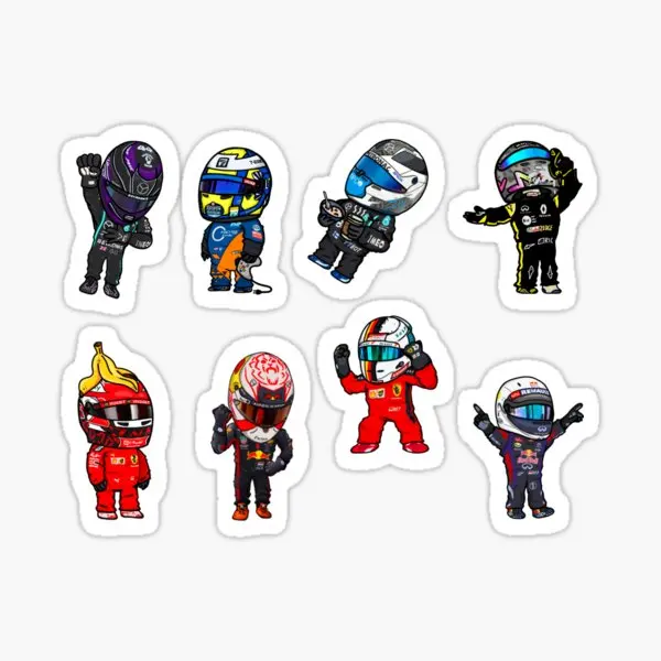 F1-Mini-Drivers-Pack-5PCS-Stickers-for-Anime-Stickers-Decorations-Funny ...