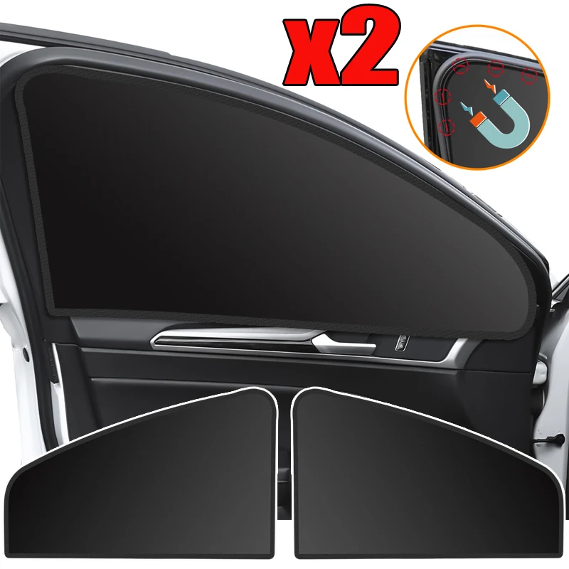 New Car Sunshade Anti-UV Car Magnetic Curtains Summer Protection Window ...