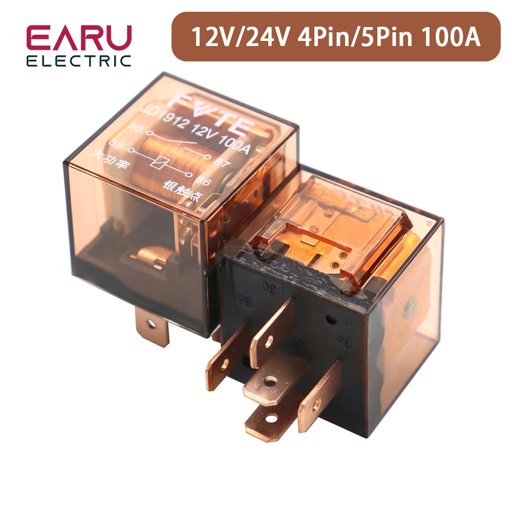 1PCS-Waterproof-Automotive-Relay-12V-100A-5Pin-SPDT-Car-Control-Device ...
