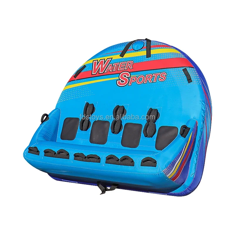 Inflatable-Towable-Booster-Tube-Four-Person-Water-Tube-Boating-Float ...
