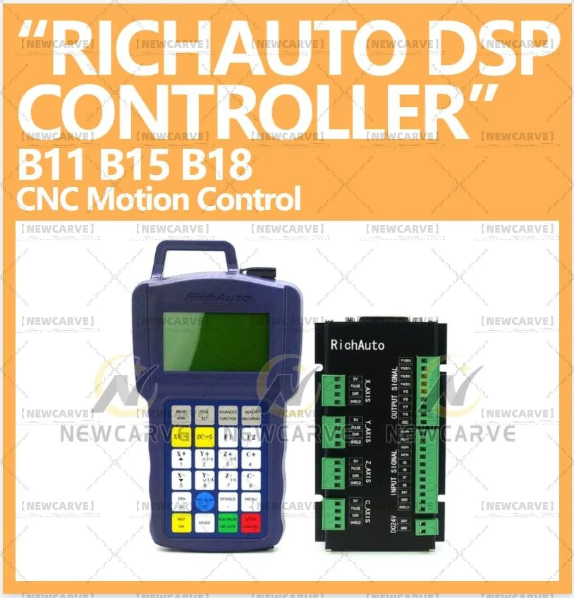 RichAuto DSP B11 B15 B18 3 4 Axis CNC DSP Controller Motion Control ...