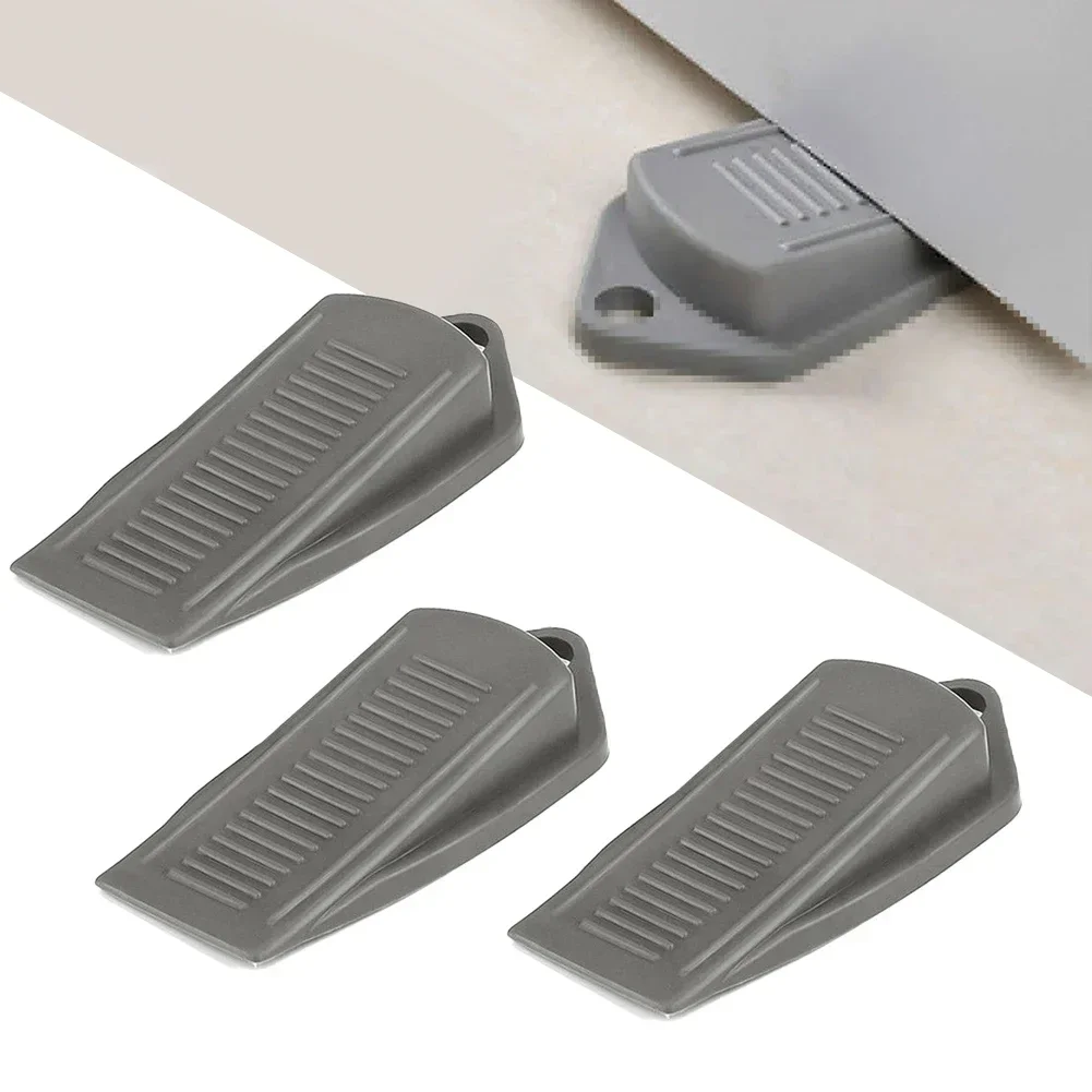 3PCS-Rubber-Door-Stopper-Wedge-Nail-free-Safety-Doors-Stops-Anti-bump ...