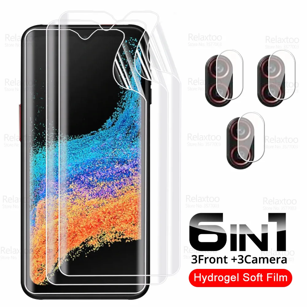 For-Samsung-Galaxy-XCover-6-Pro-Hydrogel-Film-6in1-Camera-Glass-Screen ...