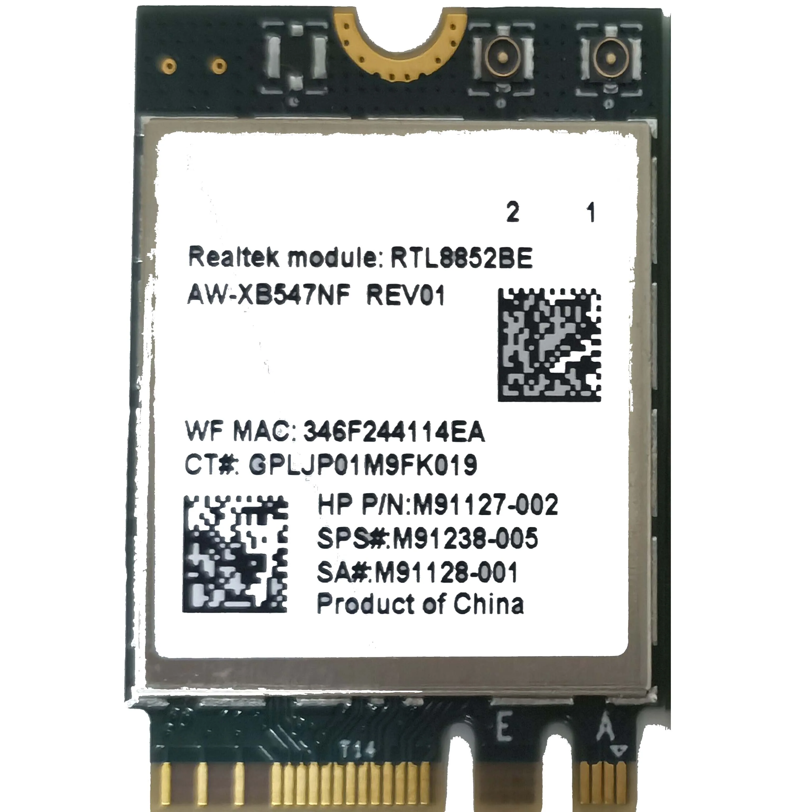 HP-Realtek-RTL8852BE-kablosuz-kart-i-in-M91127-002-M91238-005-M91128 ...