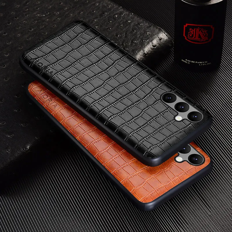 Luxury Crocodile Leather Case For Samsung galaxy M34 M54 A14 A54 A24 ...