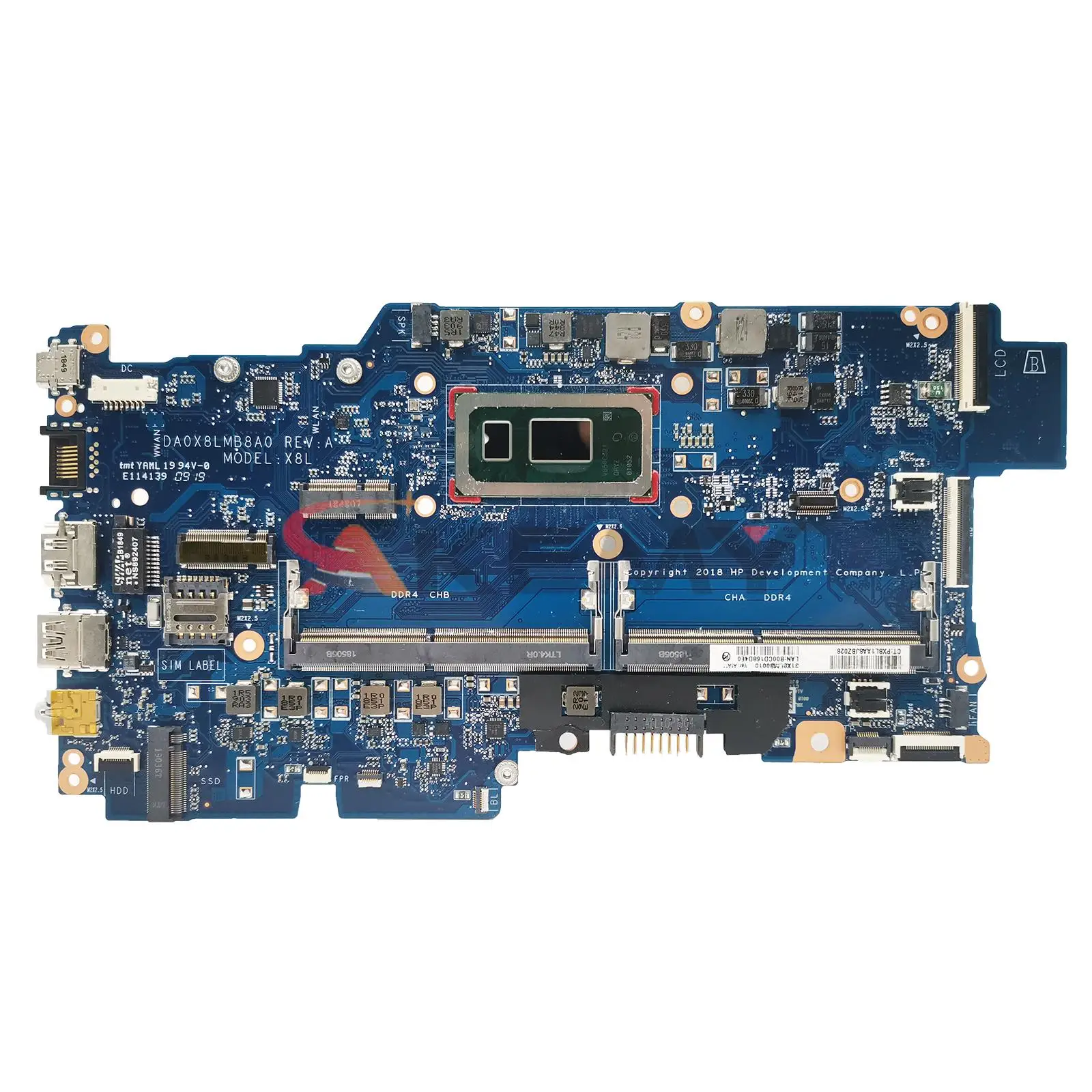 DA0X8LMB8D0-Laptop-Motherboard-For-HP-Probook-430-G7-X8M-6L-L77217-601 ...