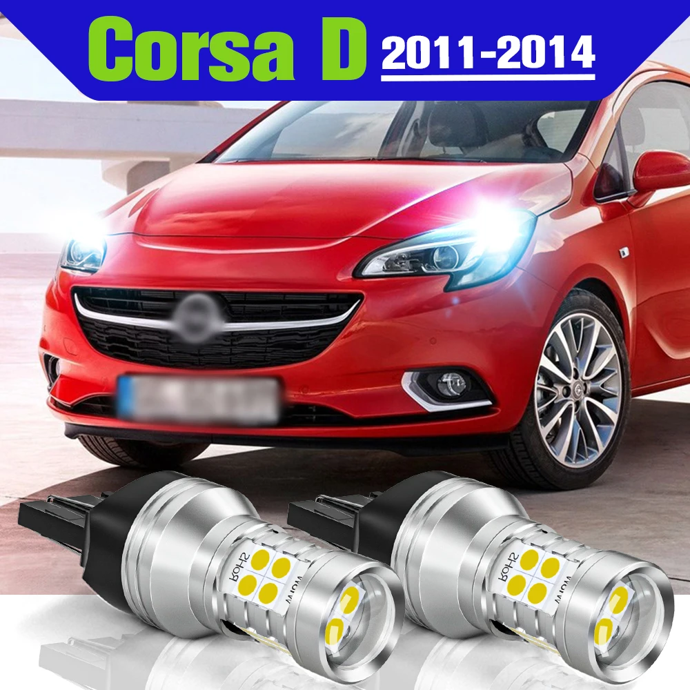 Daytime-Running-Light-Accessories-2x-LED-DRL-Lamp-For-Opel-Corsa-D-2011 ...