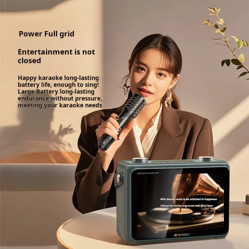 60W High-power SANSUI K115 10 Inch High-definition Screen Wireless ...
