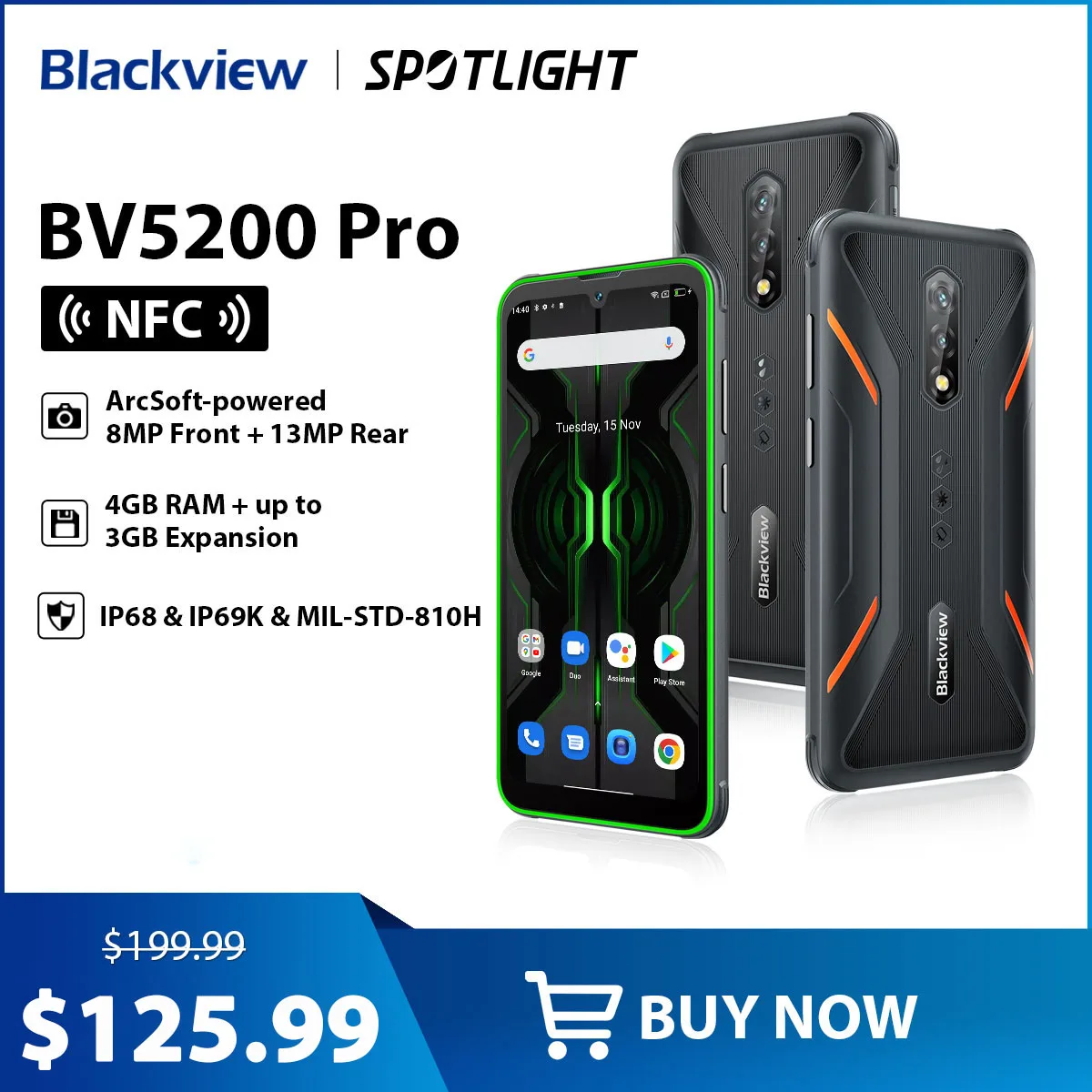 World-Premiere-Blackview-BV5200-Pro-Android12-Rugged-Phone-MTK-G35-4GB ...
