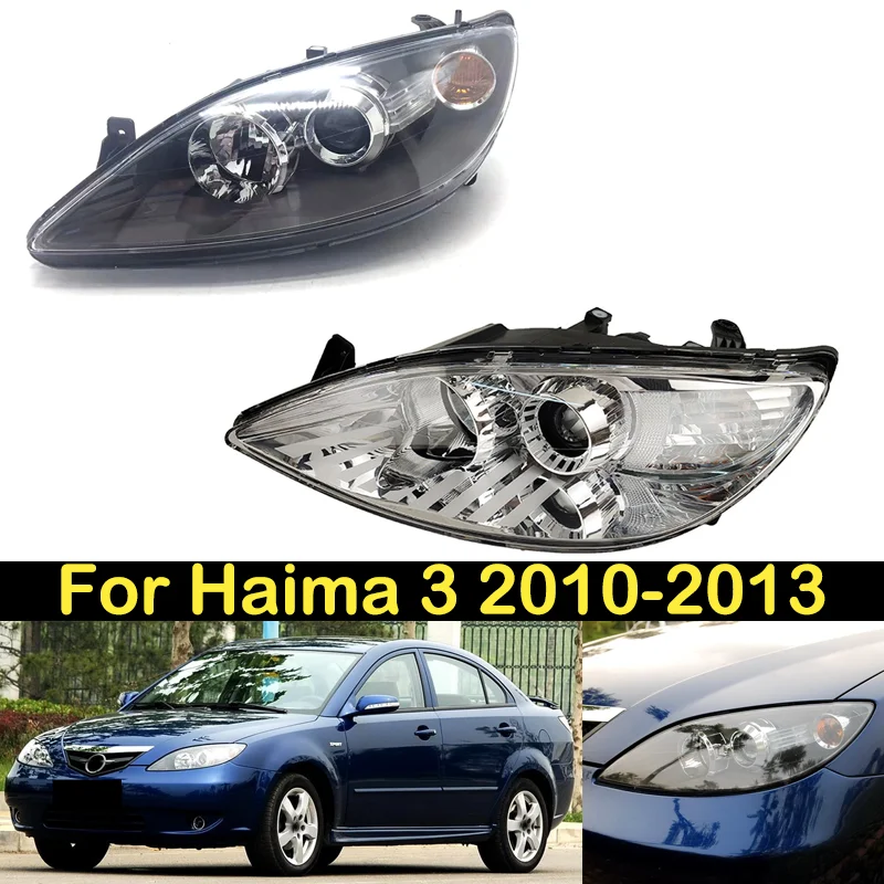 DECHO Headlight For Haima 3 2010 2011 2012 2013 Front bumper headlight headlamp Assembly head ...