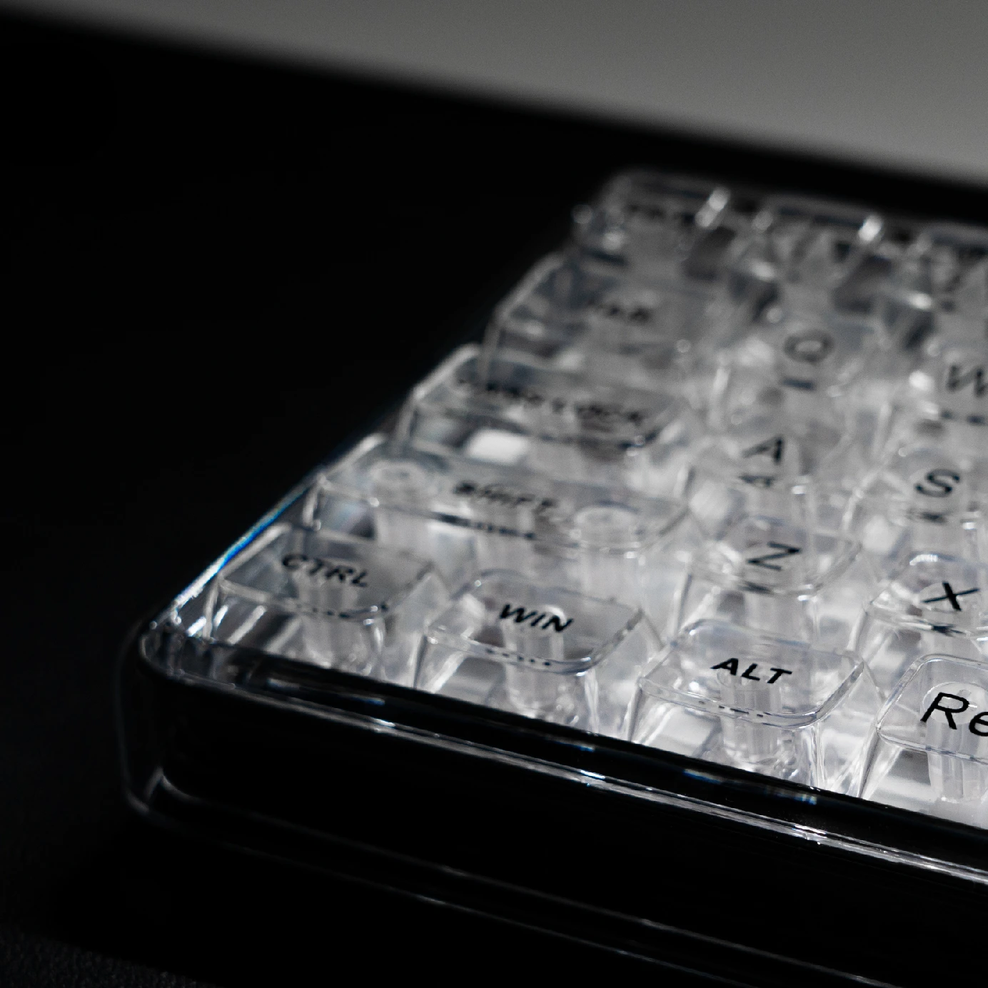 142-keys-small-set-transparent-keycap-MDA-Profile-PCB-material-black ...