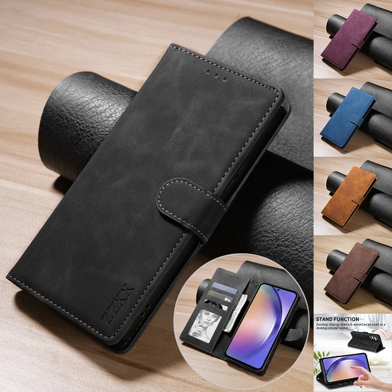 Wallet Magnetic Flip Card Slot Leather Case For Samsung Galaxy S23 ...