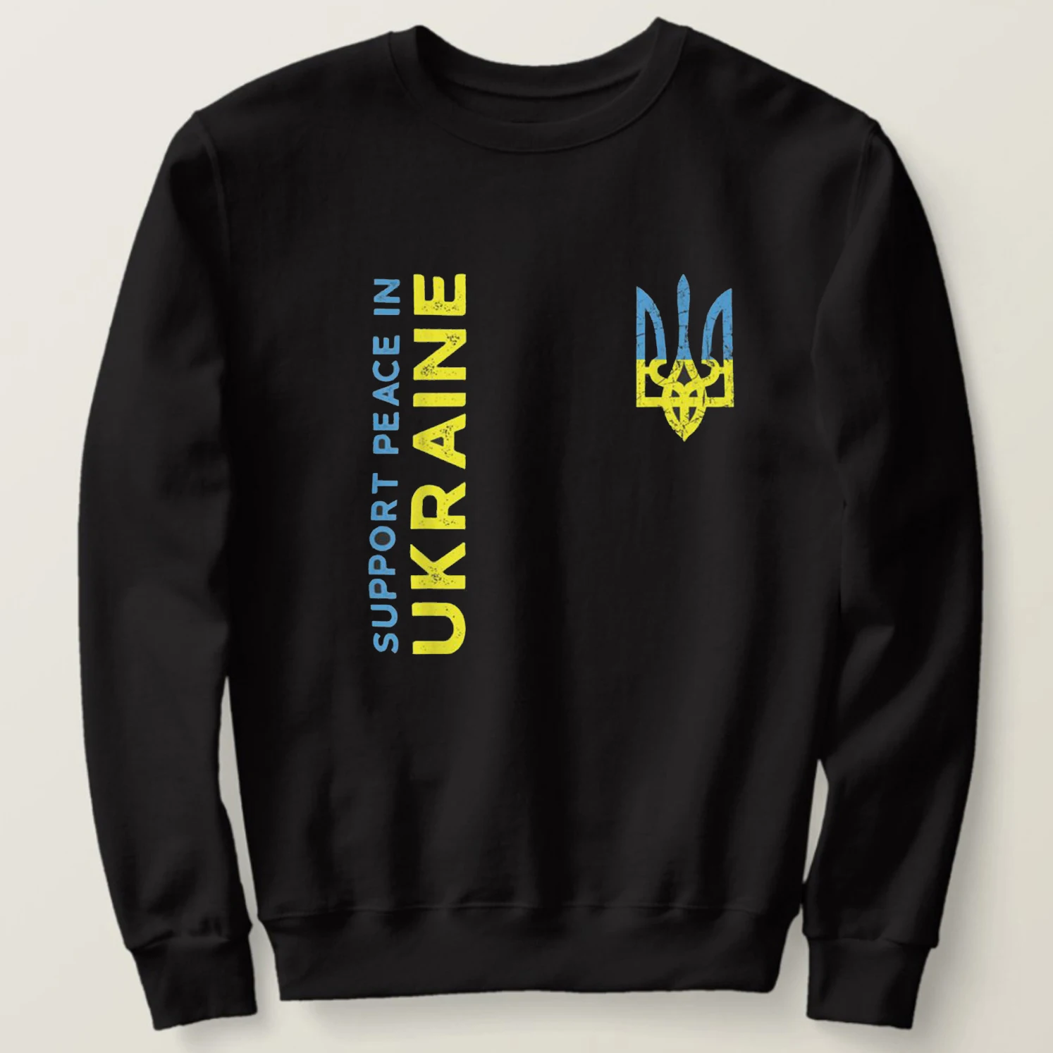 Ukrainian-Trysub-Flag-Symbol-Peace-In-Ukraine-Sweatshirts-100-Cotton ...