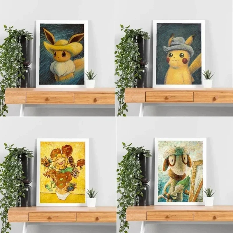 Van-Gogh-Museum-Pokemon-Anime-Figures-Pikachu-pintura-de-acuarela ...