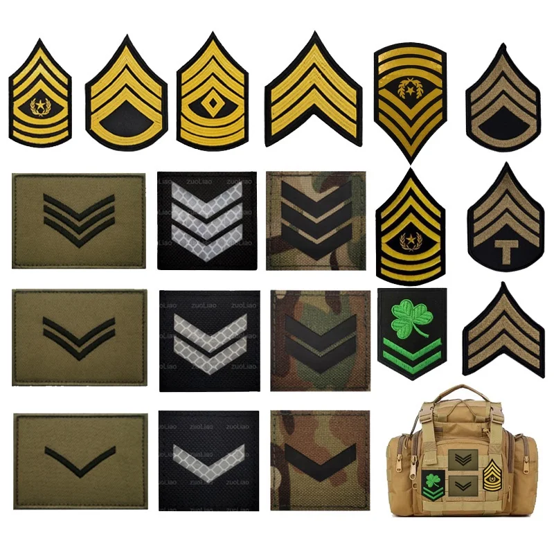 3D-Embroidered-Grade-Badge-IR-Reflective-Camouflage-Military-Armband ...