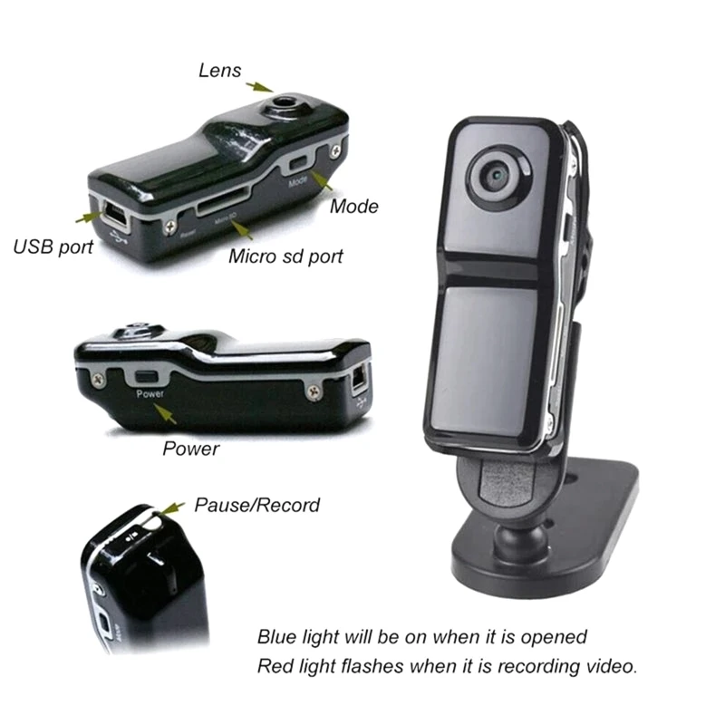 MD80 Sport Camcorder Mini Camera DVR Voice Video Recorder Night Vision ...