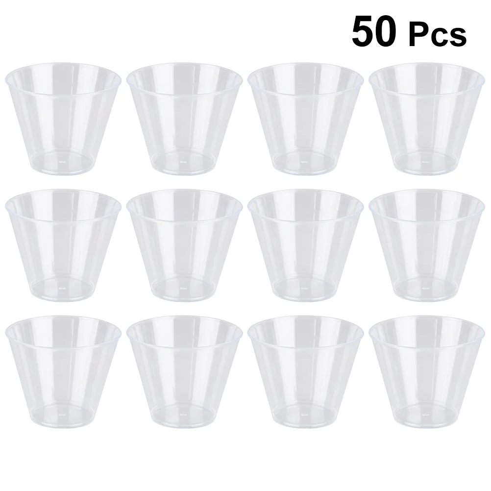 50-Pcs-30ml-Disposable-Transparent-Hard-Plastic-Tasting-Cups-Thicken ...