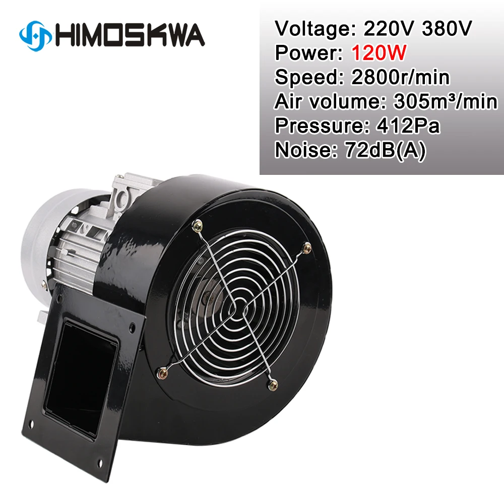 120W 220V 380V multi blade centrifugal fan low noise and high temperature resistant industrial ...