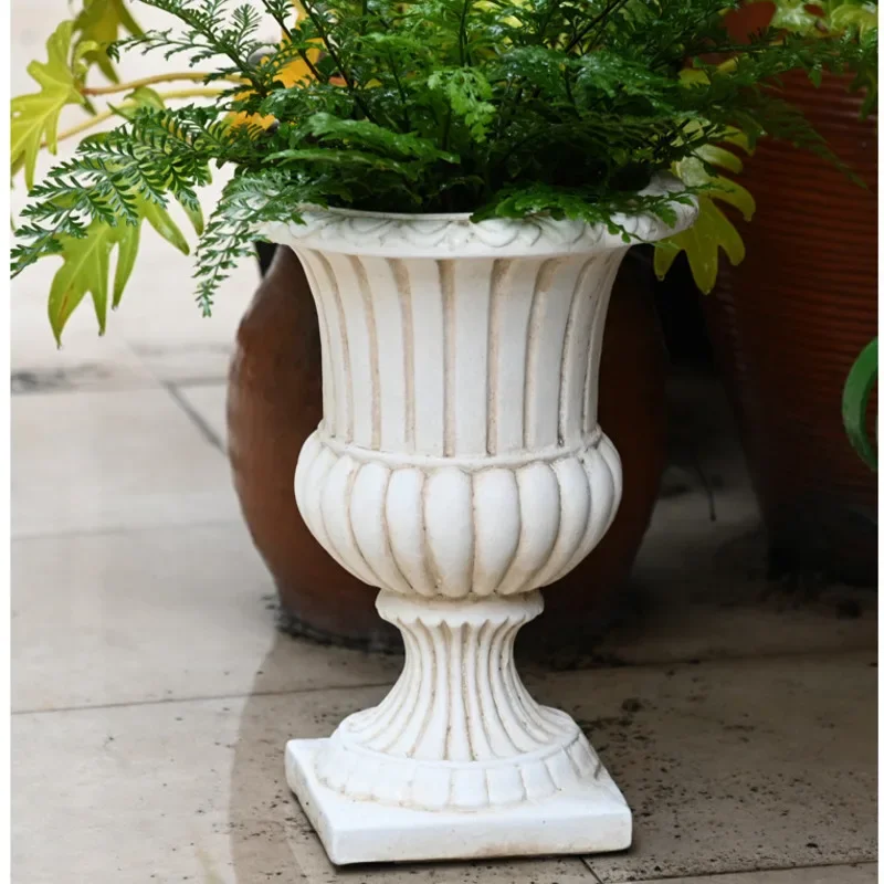 Vintage Plant Stand Large Caliber Trophy Flower Pot Garden Landing ...