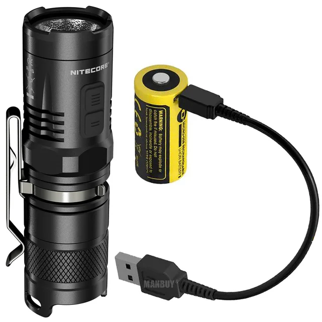 NITECORE MT10C+ LMA1 Helmet Mount+NL1665R USB Charging Port ...