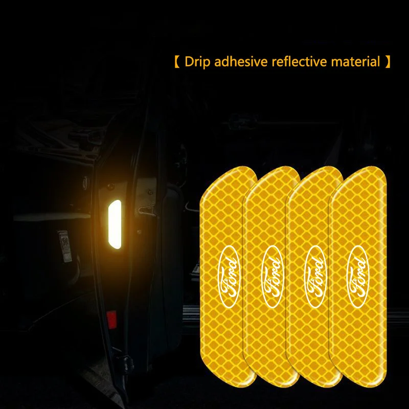 4PCS-set-Car-Reflective-Strips-Warning-Stickers-For-Ford-Fiesta-Focus ...