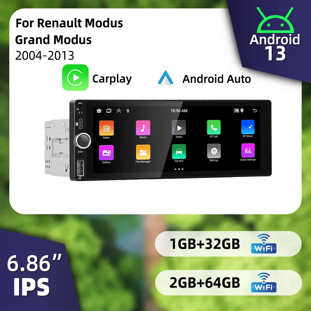 Radio Android para Renault Modus Grand Modus 2004-2013, Carplay ...