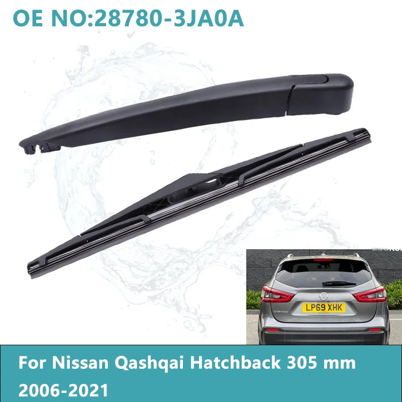 Rear-Wiper-Blade-and-Arm-for-Nissan-Qashqai-J10-J11-2006-2020-Rogue ...