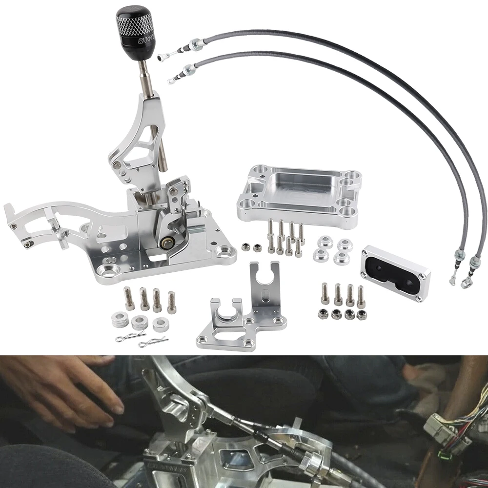 Whole-Set-Shifter-Box-Shifter-Cables-Knob-Trans-Bracket-Firewall-Cable ...