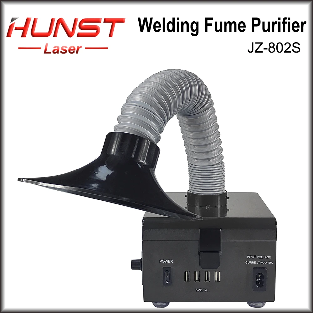 HUNST ZJ- 802S Welding Fume Extractor Air Dust Fume Purifier USB Fast ...