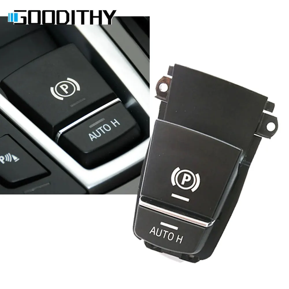 Electronic Park Hand Brake Switch Auto P Button Assembly For BMW 5 6 7 ...