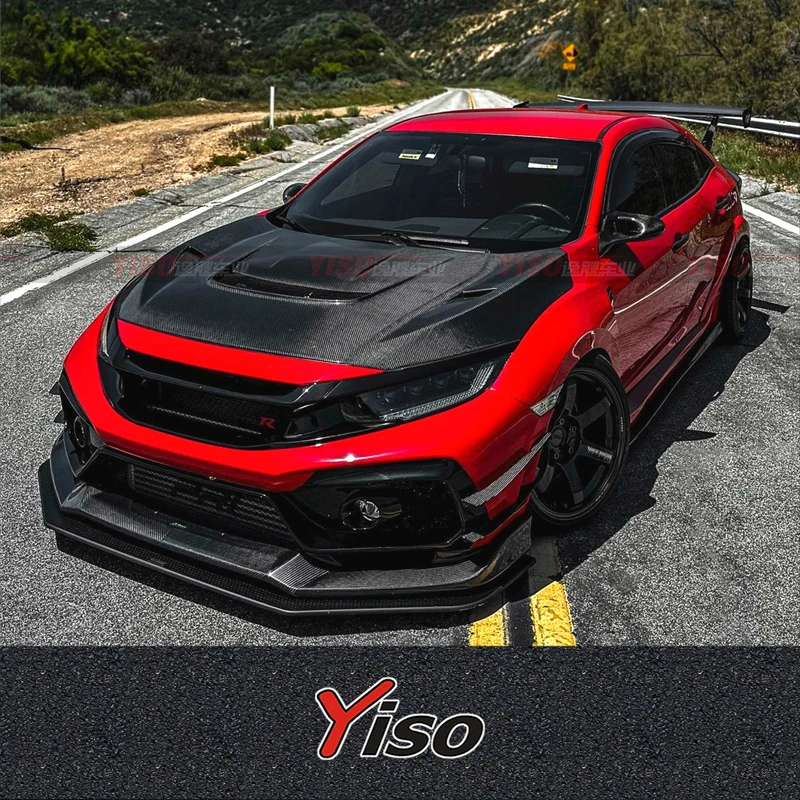 Suitable-For-Honda-Civic-Fk8-Fk7-Carbon-Fiber-VARIS-Ventilation-Hood ...