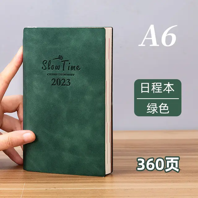 2023 A5 Notebook 365 Days Portable Pocket Notepad Daily Weekly Agenda ...
