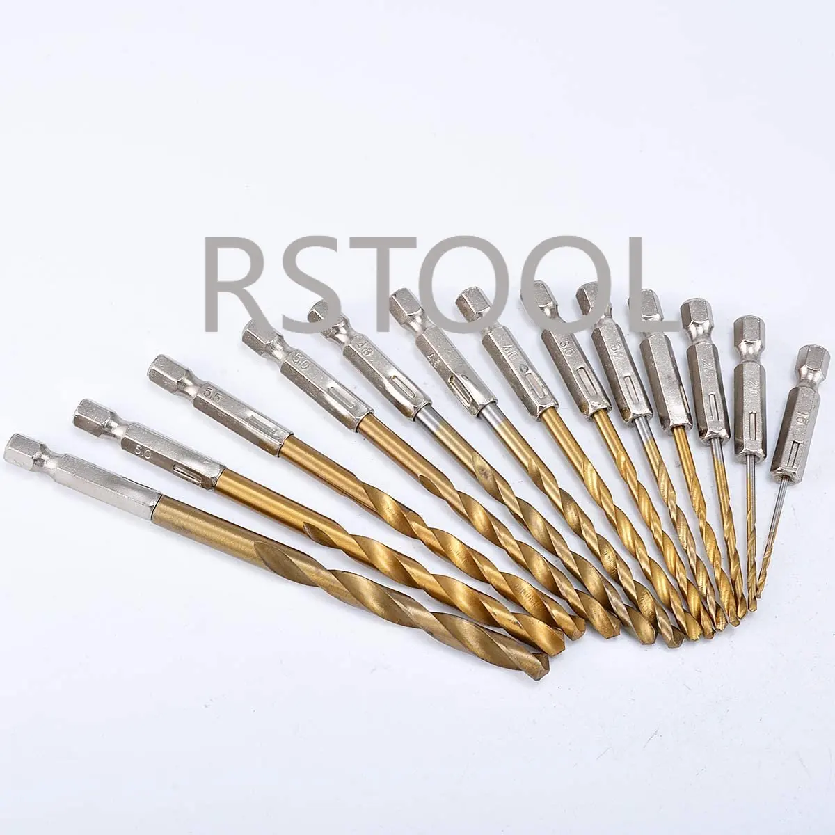 Titanium-Twist-Drill-Bit-Set-13-Pcs-Hex-Shank-HSS-Quick-Change-Regular ...