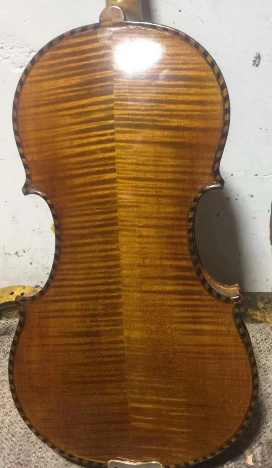 European-spruce-Inlaid-shell-Handmade-Carved-Violin-4-4-Italian-retro ...