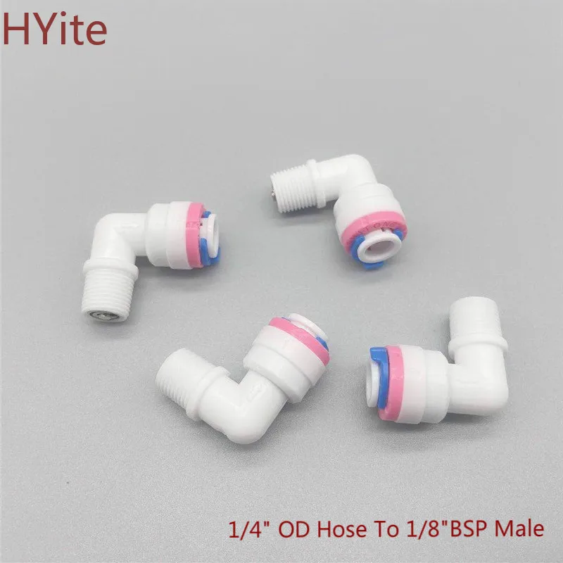 Ro Water Elbow Check Valve Quick Coupling Fitting 1/4" Od Hose To 1/8 ...
