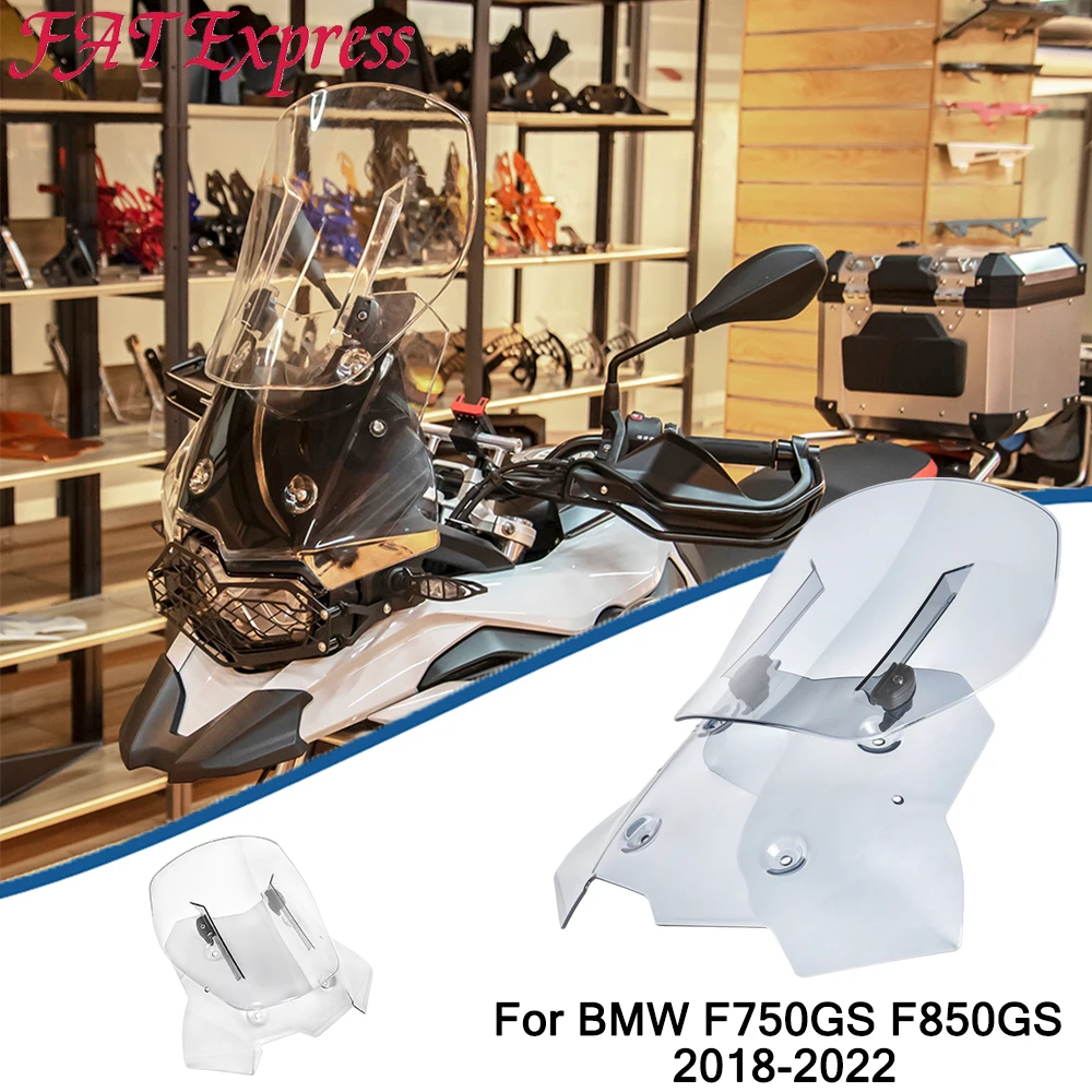 For-BMW-F750GS-F850GS-2018-2022-Adjustable-WindShield-Windscreen-W ...