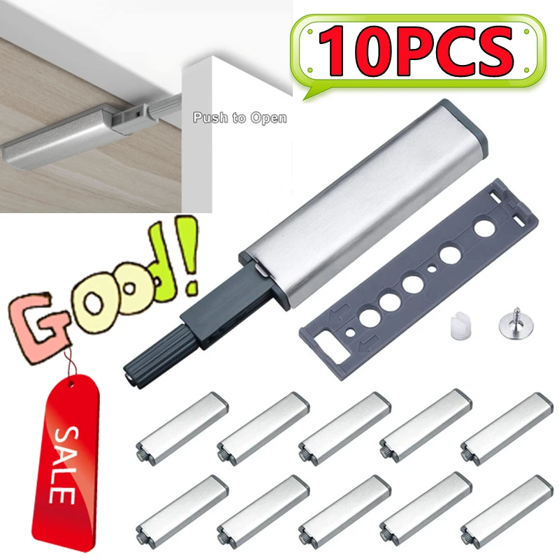 10-1PC-Cabinet-Catches-Push-To-Open-Damper-Catch-Set-For-Door-Drawer ...