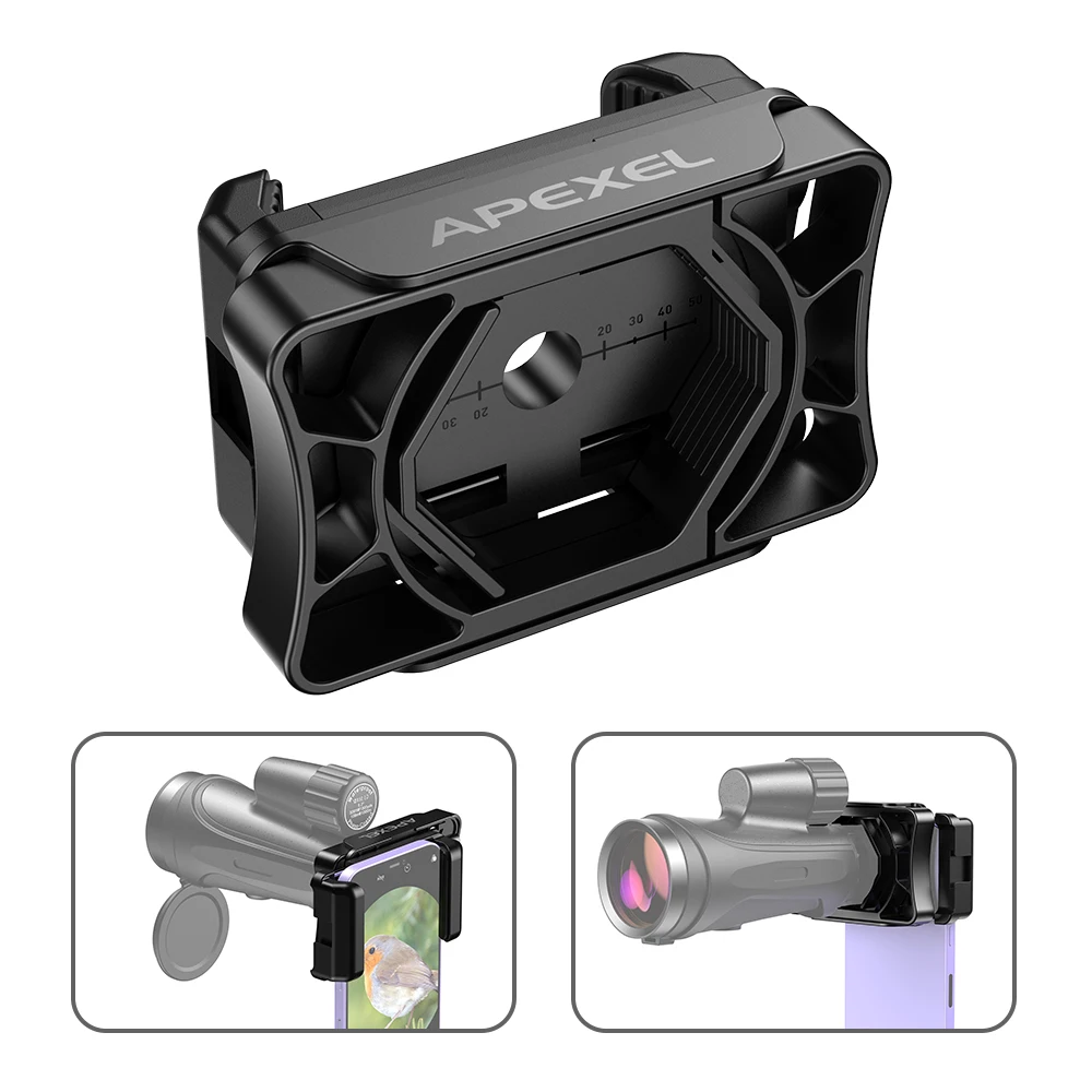 APEXEL-Universal-Telescope-Phone-Adapter-for-Monocular-Binoculars ...