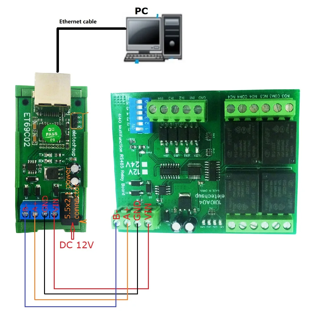 Modbus RTU 마스터 슬레이브 TCP 클라이언트 서버용, MQTT PLC 이더넷 네트워크 IP, RJ45-RS485 버스 변환기