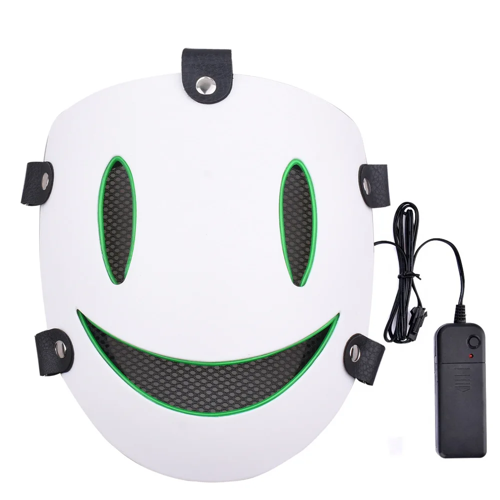 Anime High-Rise Invasion Cosplay Mask Neon Glowing LED Party Mask Samu ...