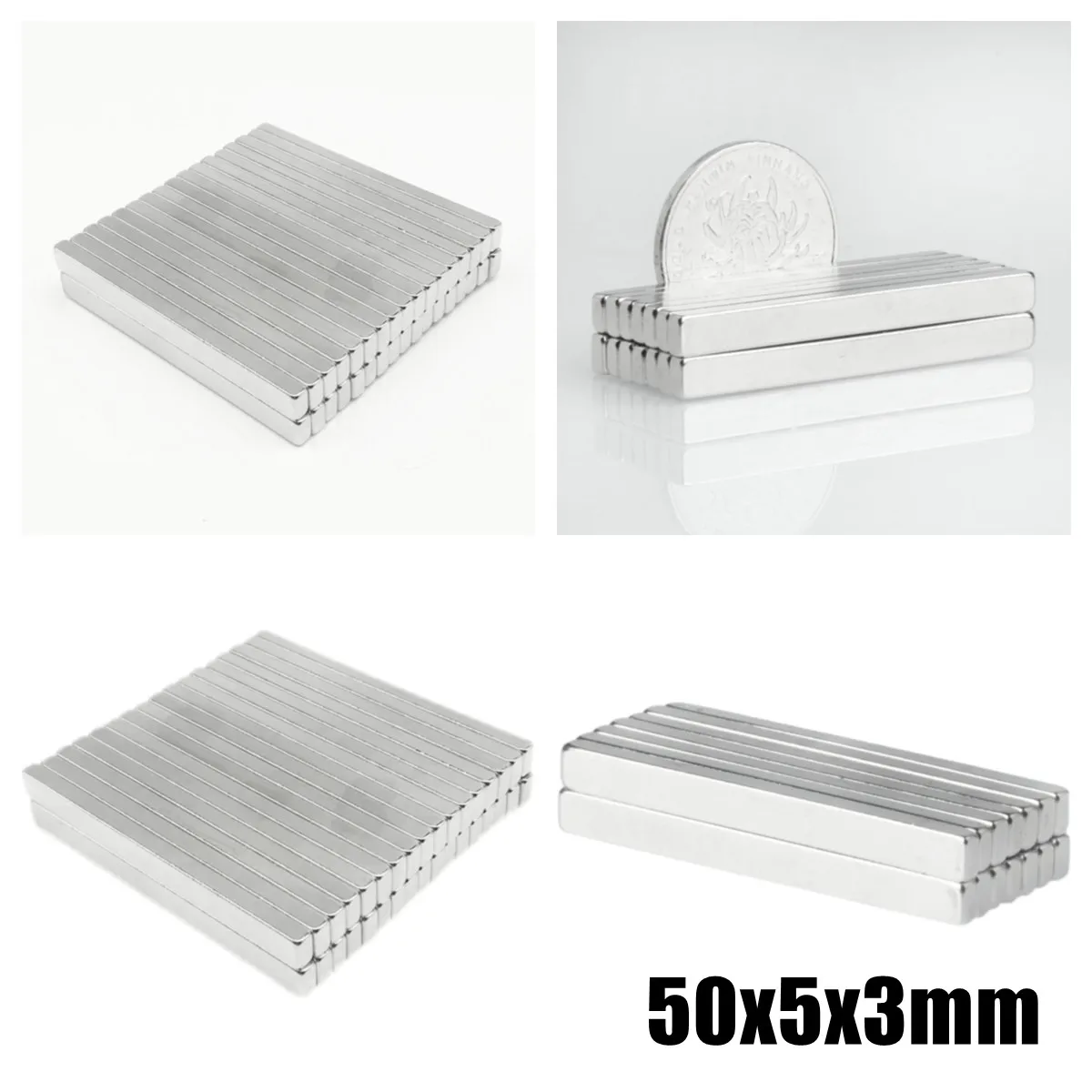 100pcs-lot-magnet-50-5-3-N35-Strong-NdFeB-Rare-Earth-Magnet-50x5x3 ...