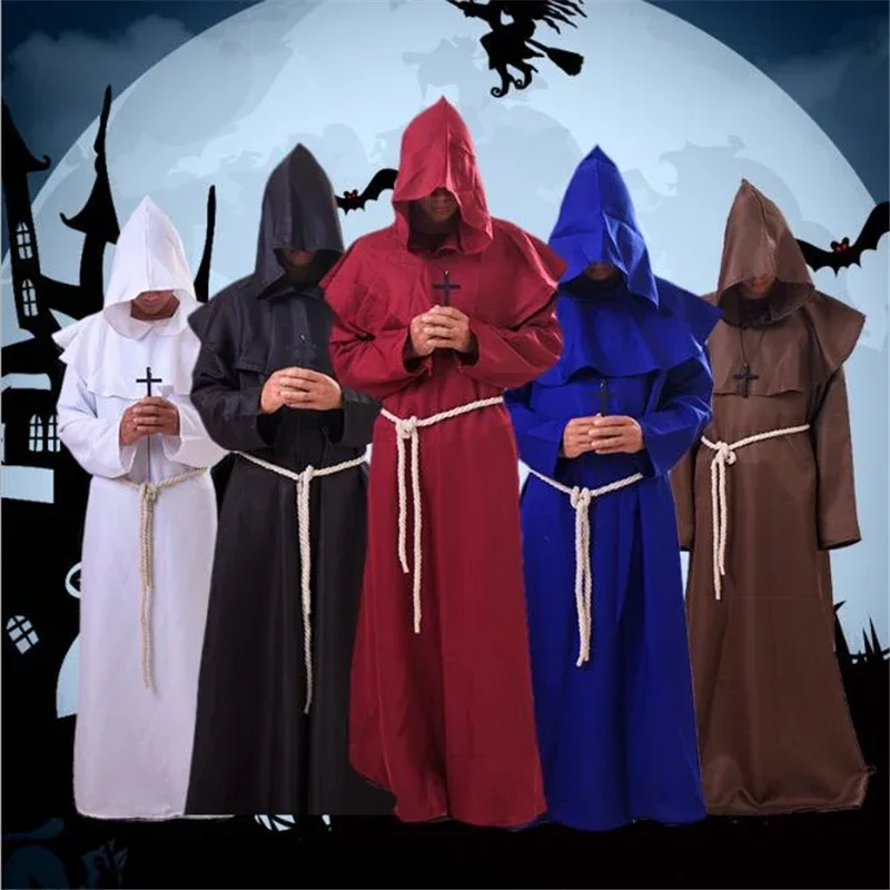 Ataullah-Halloween-Monk-Wicca-Cloak-Robe-For-Men-and-Woman-Larp-Witch ...