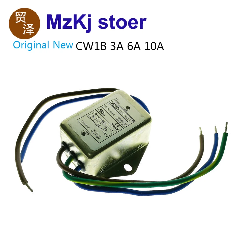 Canny Well-filtro monofásico, piezas CW1B-03A-L 10A EMI, 1 CW1B-06A-L, CW1B, nuevo, Original ...